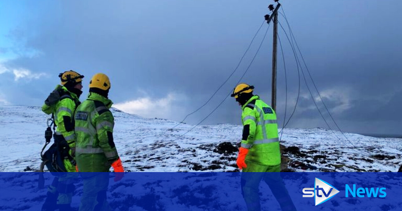 Thousands in Shetland still without power as engineers battle snow and ...