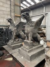 'Historic' Griffin statues from Muirhouse Mansion locked up for 70 ...