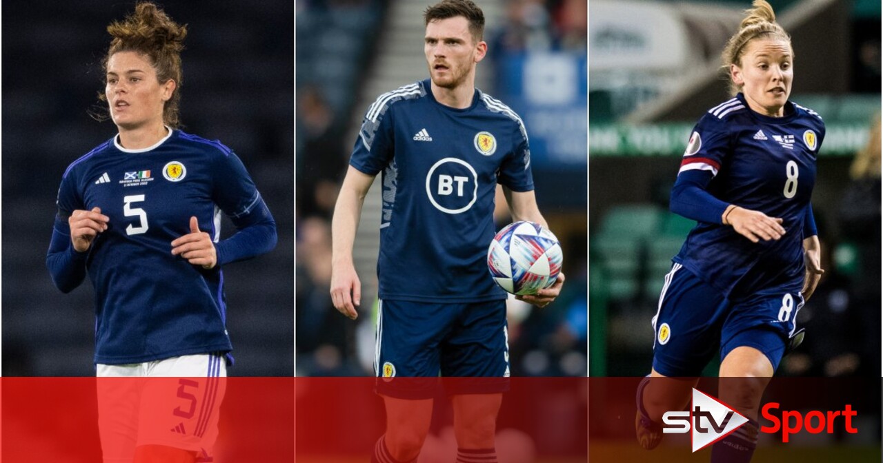Scotland internationals Jen Beattie, Andy Robertson and Kim Little ...