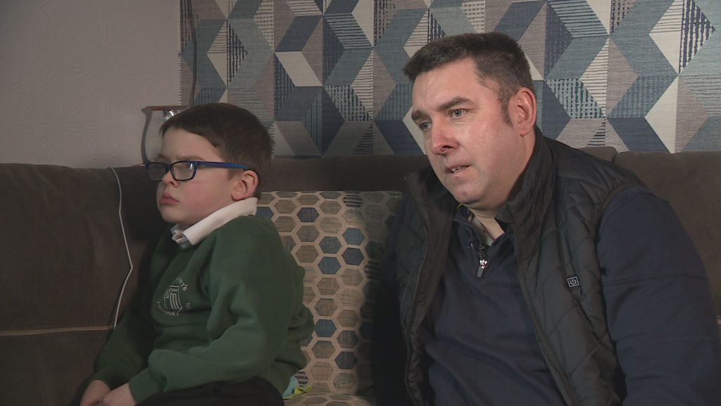Blind dad from Polmont, Falkirk, has to carry son with Duchenne ...