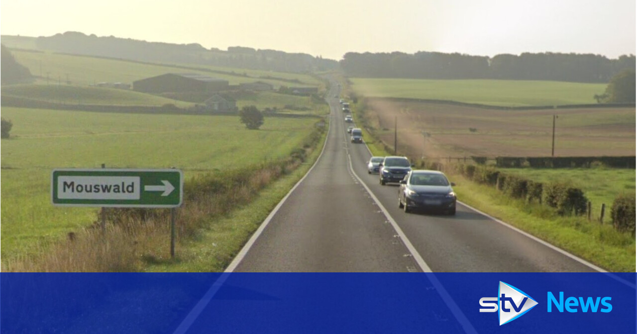 One man and two women rushed to hospital after three-car crash on A75 ...