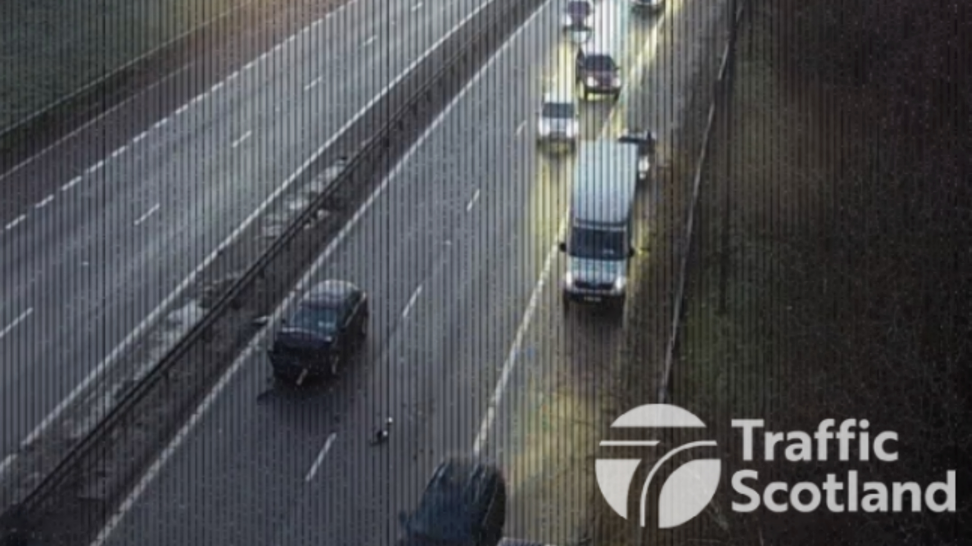 Car crash on M77 at Silverburn in Glasgow causes rush hour traffic jam ...