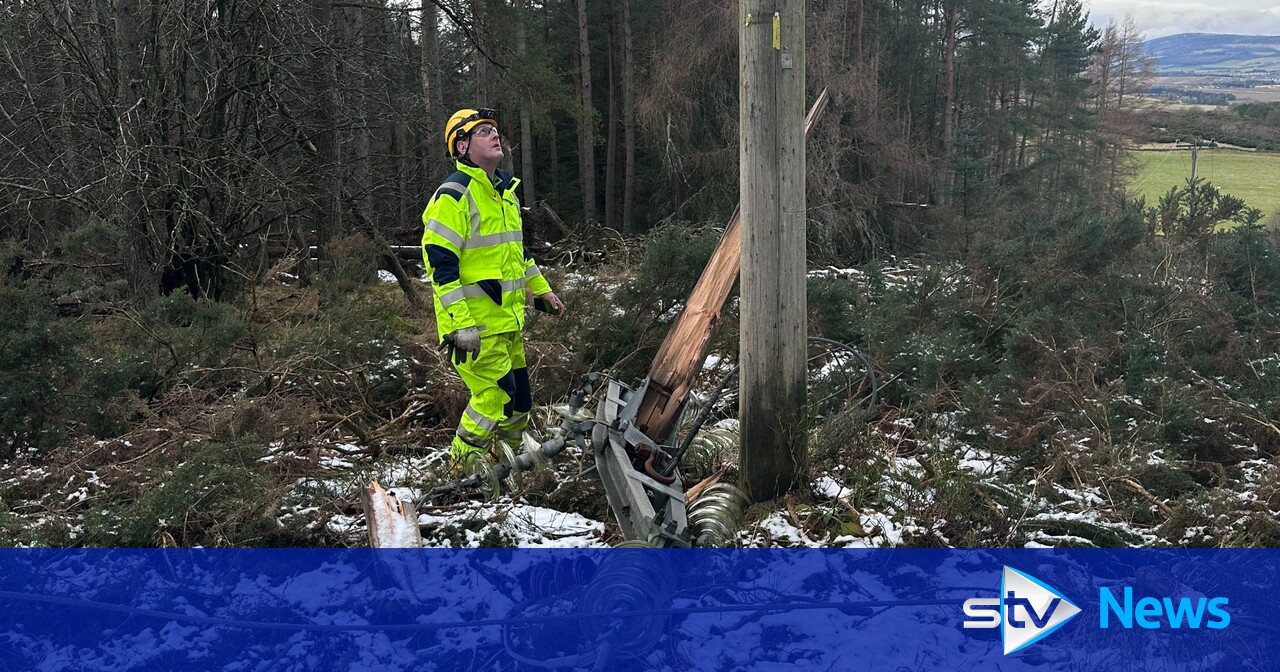 Homes finally have power restored after Storm Otto cut off supply" />