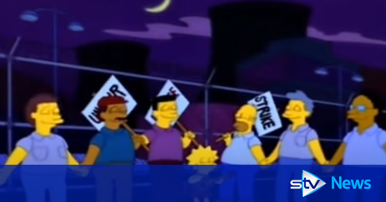 The Simpsons strike episode on day of industrial action 'coincidence ...