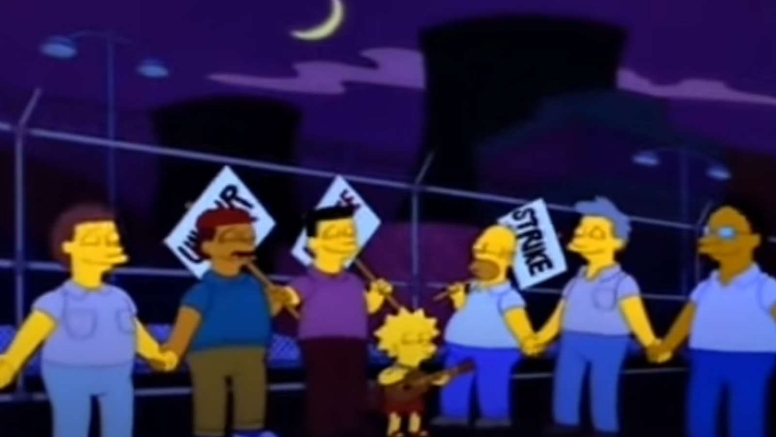 The Simpsons strike episode on day of industrial action 'coincidence ...