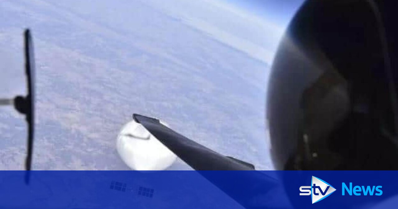US release photo of Chinese balloon taken from high altitude U-2 spy ...