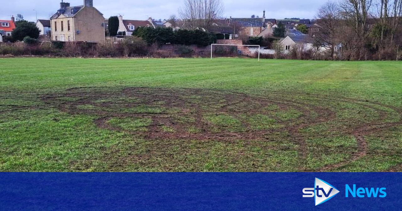 Vandals destroy Kennoway kids football pitches with quad bikes in Fife ...