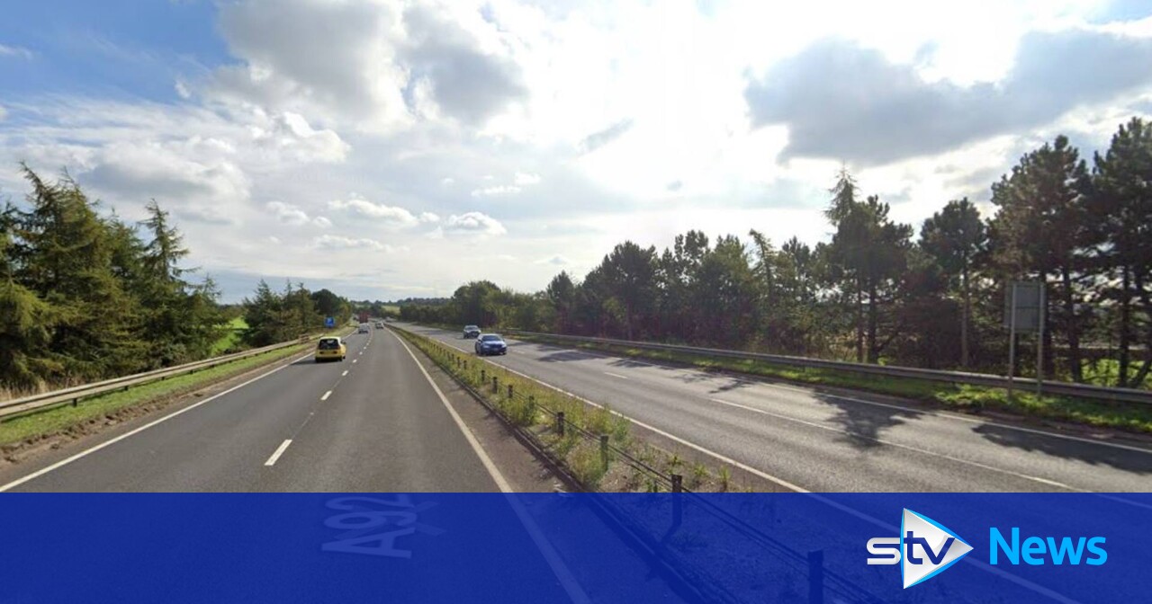 Emergency services attend serious crash as major road A92 closed near ...