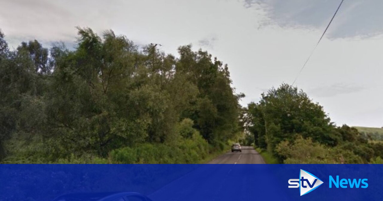 Ten fire crews battle two large grass fires as police close A809 near ...