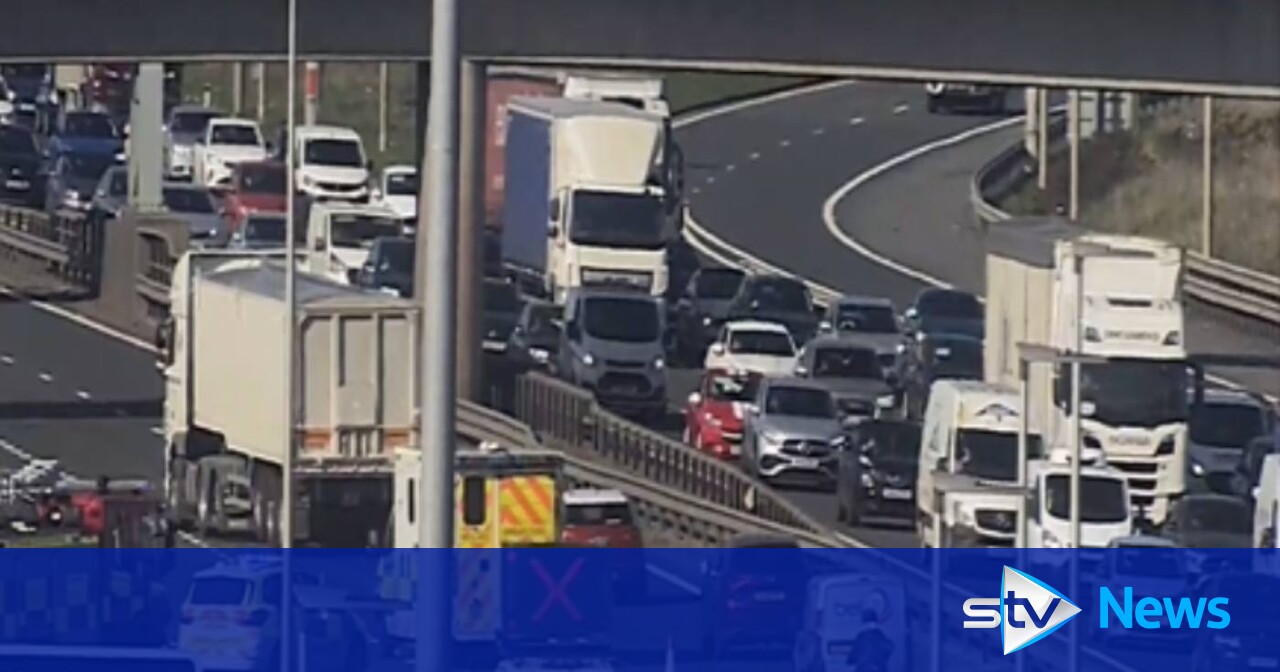 Person charged after four-vehicle crash which saw busy M73 motorway ...