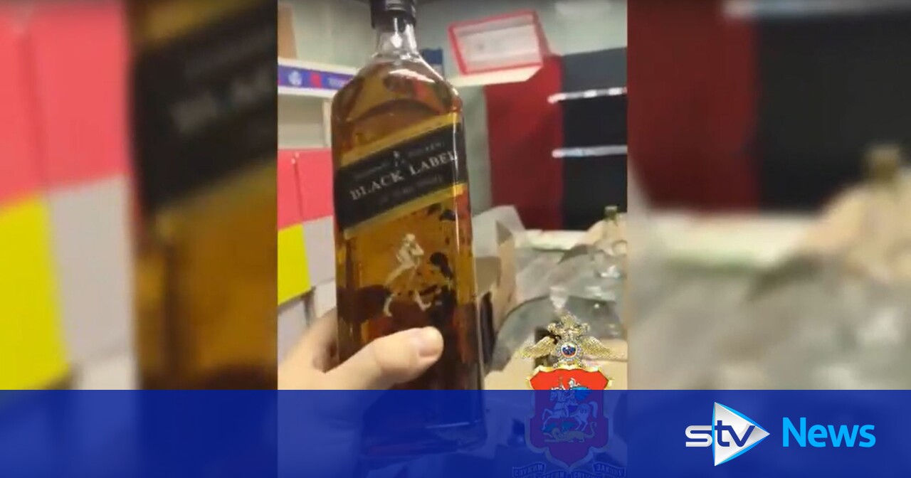 Russian officers seize fake Johnnie Walker whisky in factory raid near ...