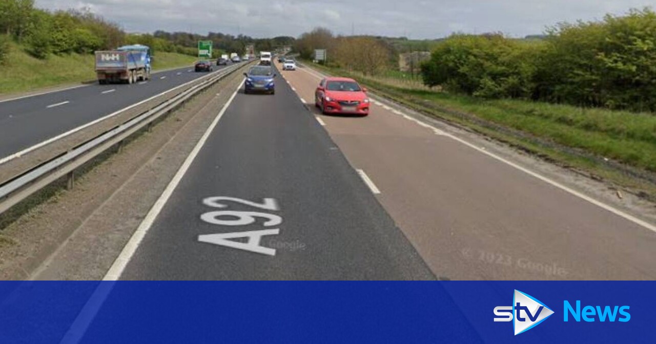 Woman fighting for life after three-car crash which closed A92 at Lochgelly | STV News