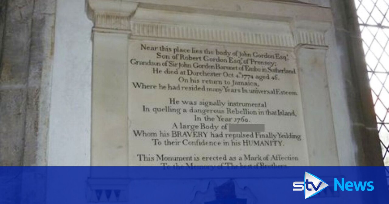 'Repugnant' memorial to Scots slave owner John Gordon removed from St ...
