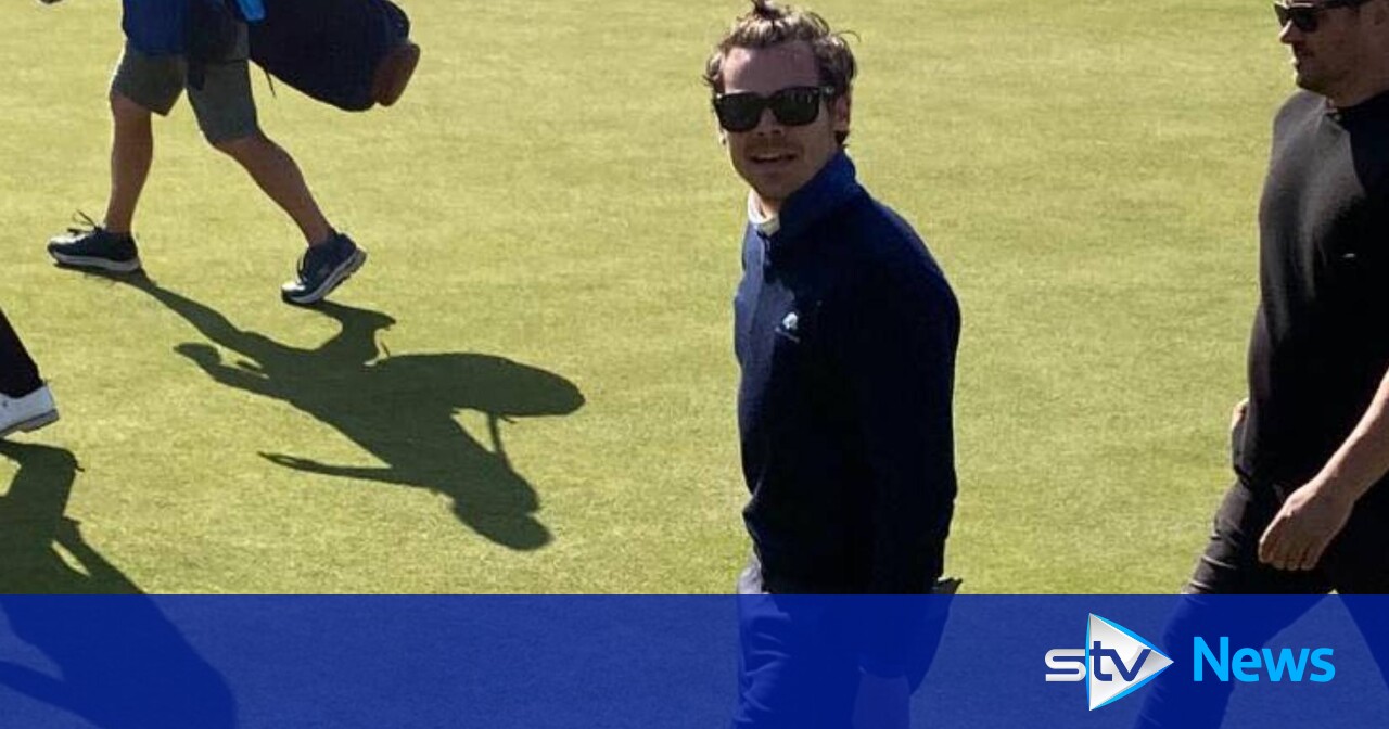 Harry Styles spotted golfing at St Andrews Old Course before Edinburgh ...