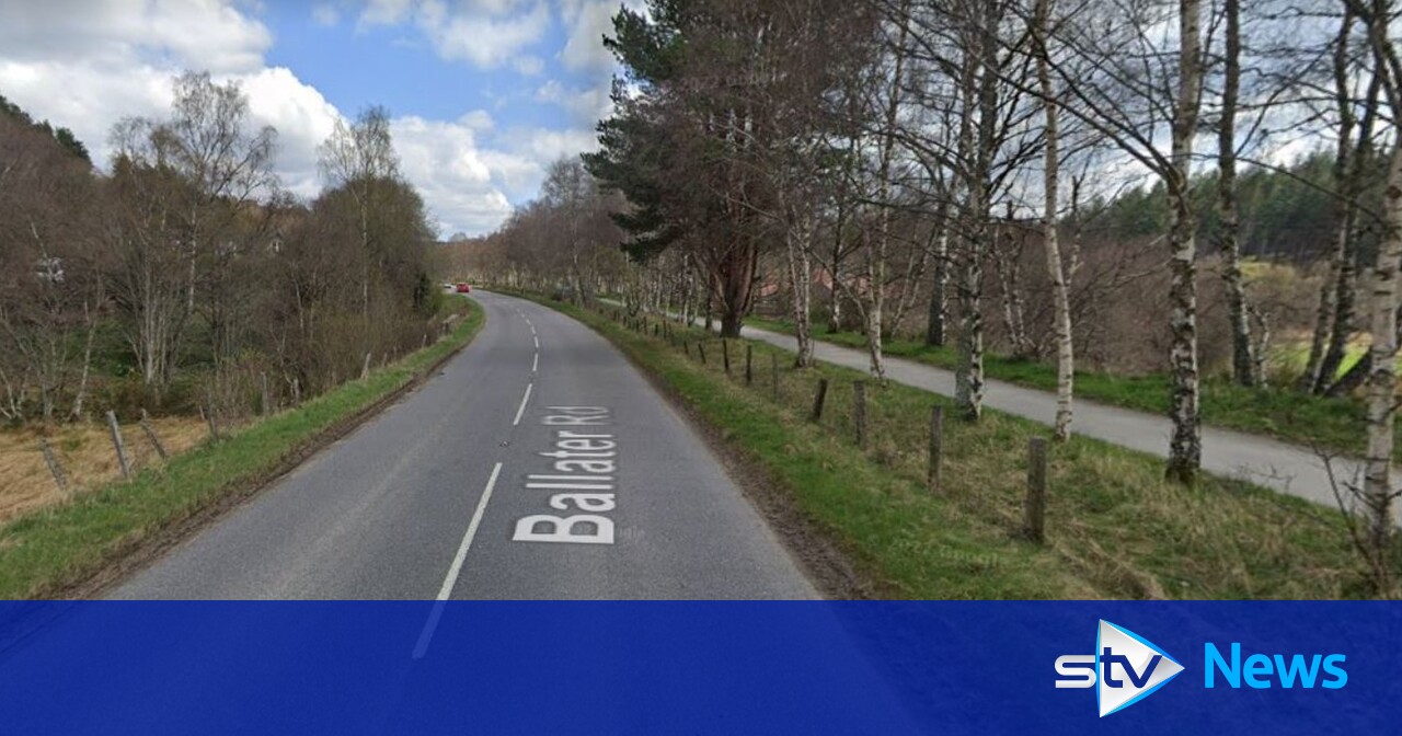 Three people rushed to hospital after multiple car crash on A93 near ...