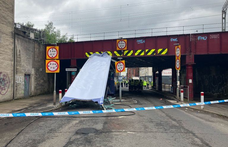 Bus driver crashed double-decker into rail bridge after taking wrong ...