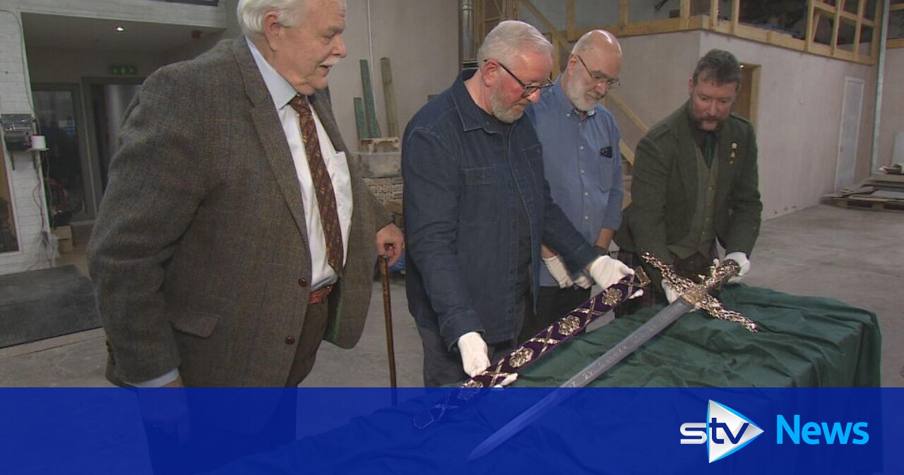Honours of Scotland: New sword of state presented to King Charles III ...