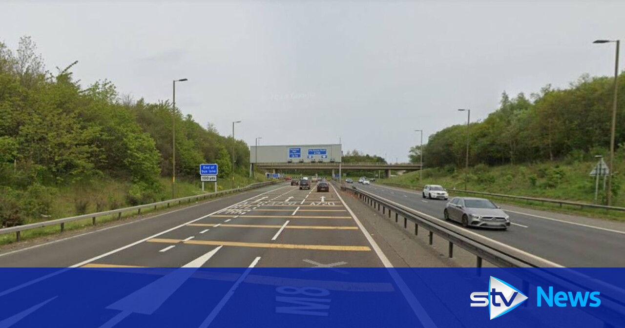 Rush hour delays on major M8 motorway after collision near Hermiston ...
