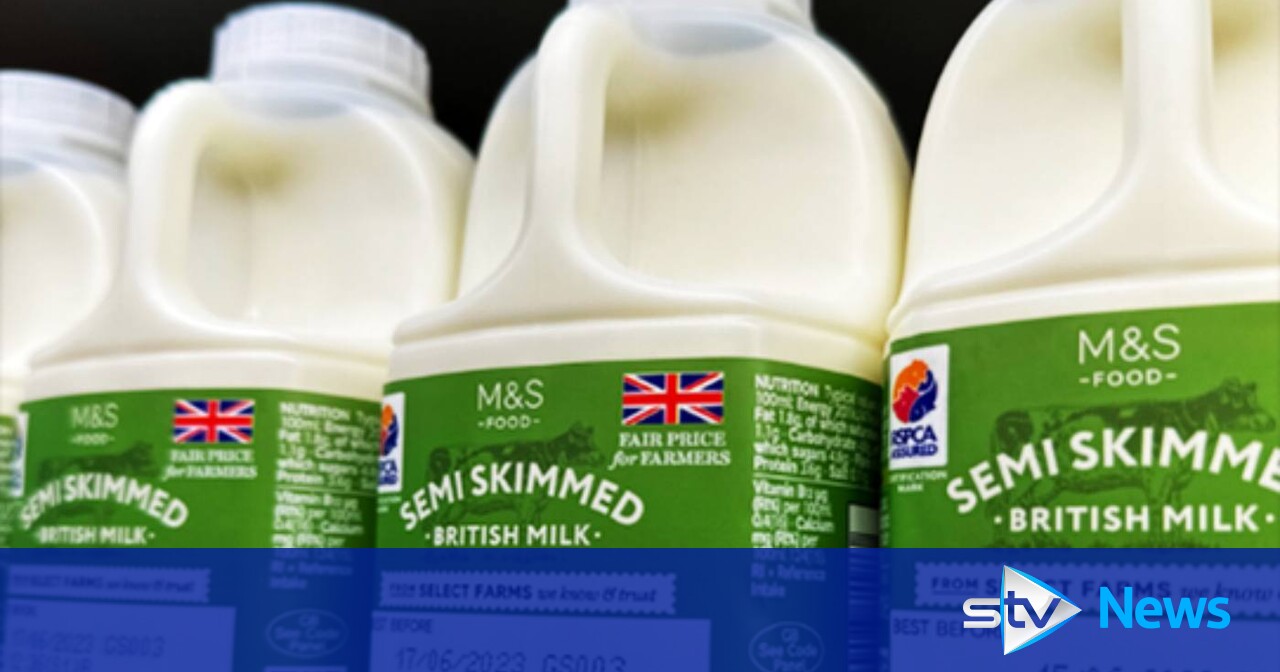 M&S removes use-by dates on milk in favour of sniff test | STV News