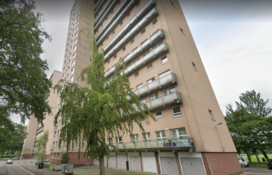 Glasgow's Dumbreck Court locked down after body found in tower block ...