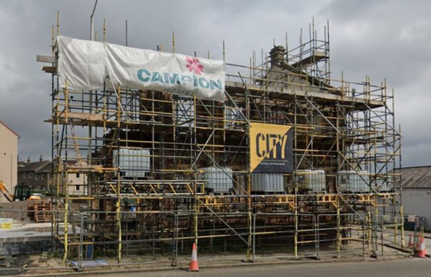 Man taken to hospital after suffering injury on construction site in ...