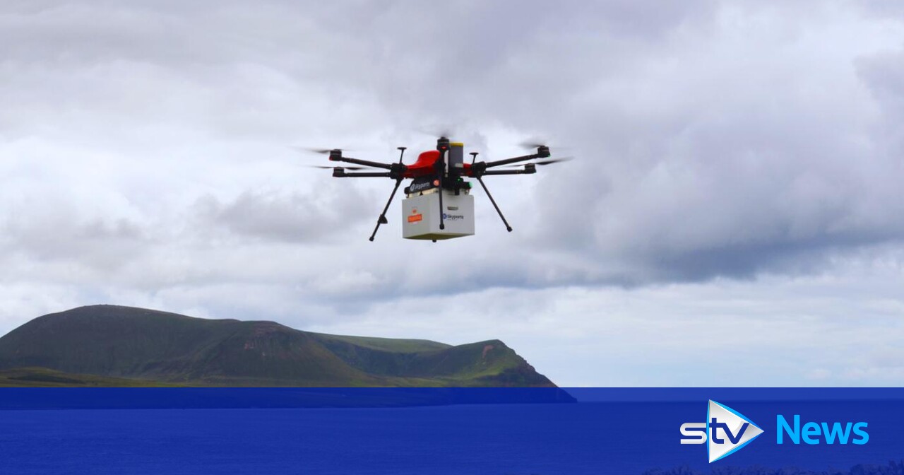 Royal Mail launches UK's first drone delivery service between Orkney ...