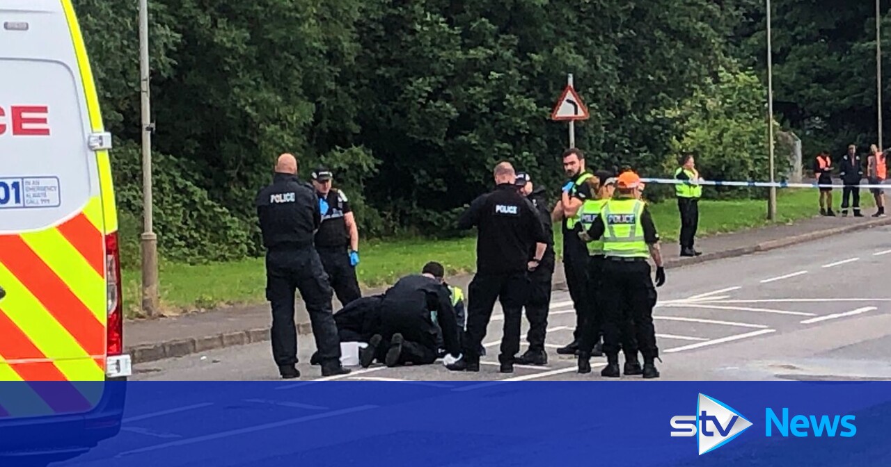 Police Scotland make arrests after activists 'concrete' themselves to ...