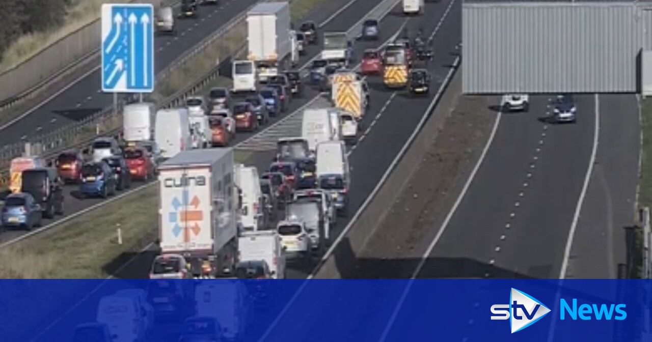 Two women in hospital and one charged after crash overturns car closing M8 | STV News