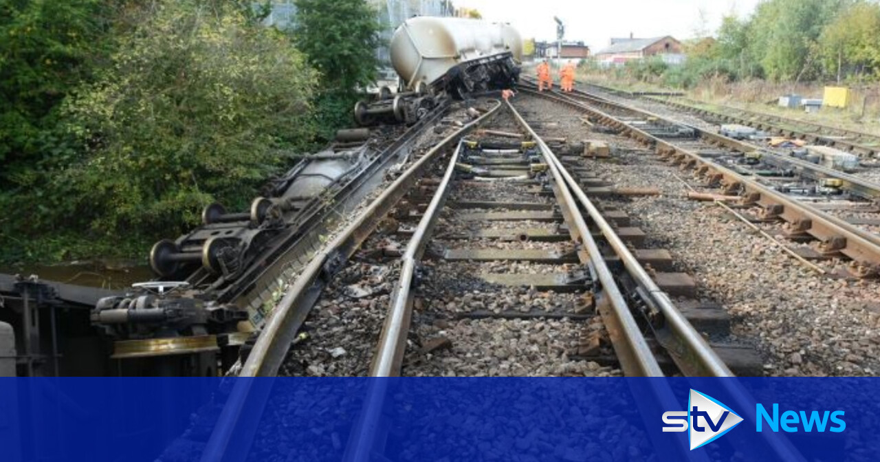 Faulty wheels caused cement train set for North Lanarkshire to derail ...