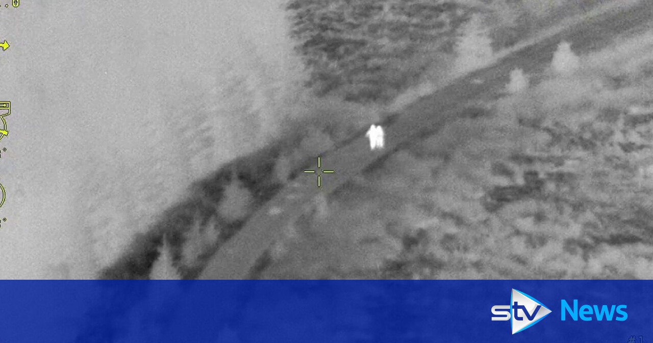 Children lost in woods rescued after being spotted by helicopter | STV News