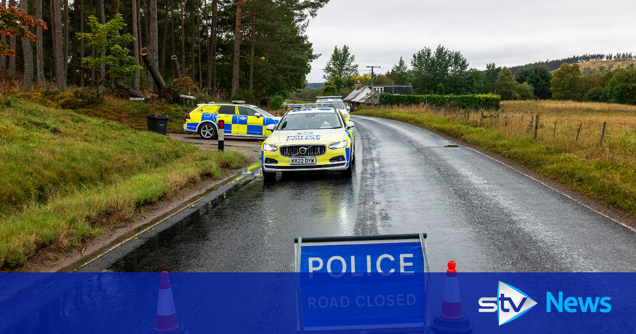 Crash closes A93 in both directions as emergency services called to ...