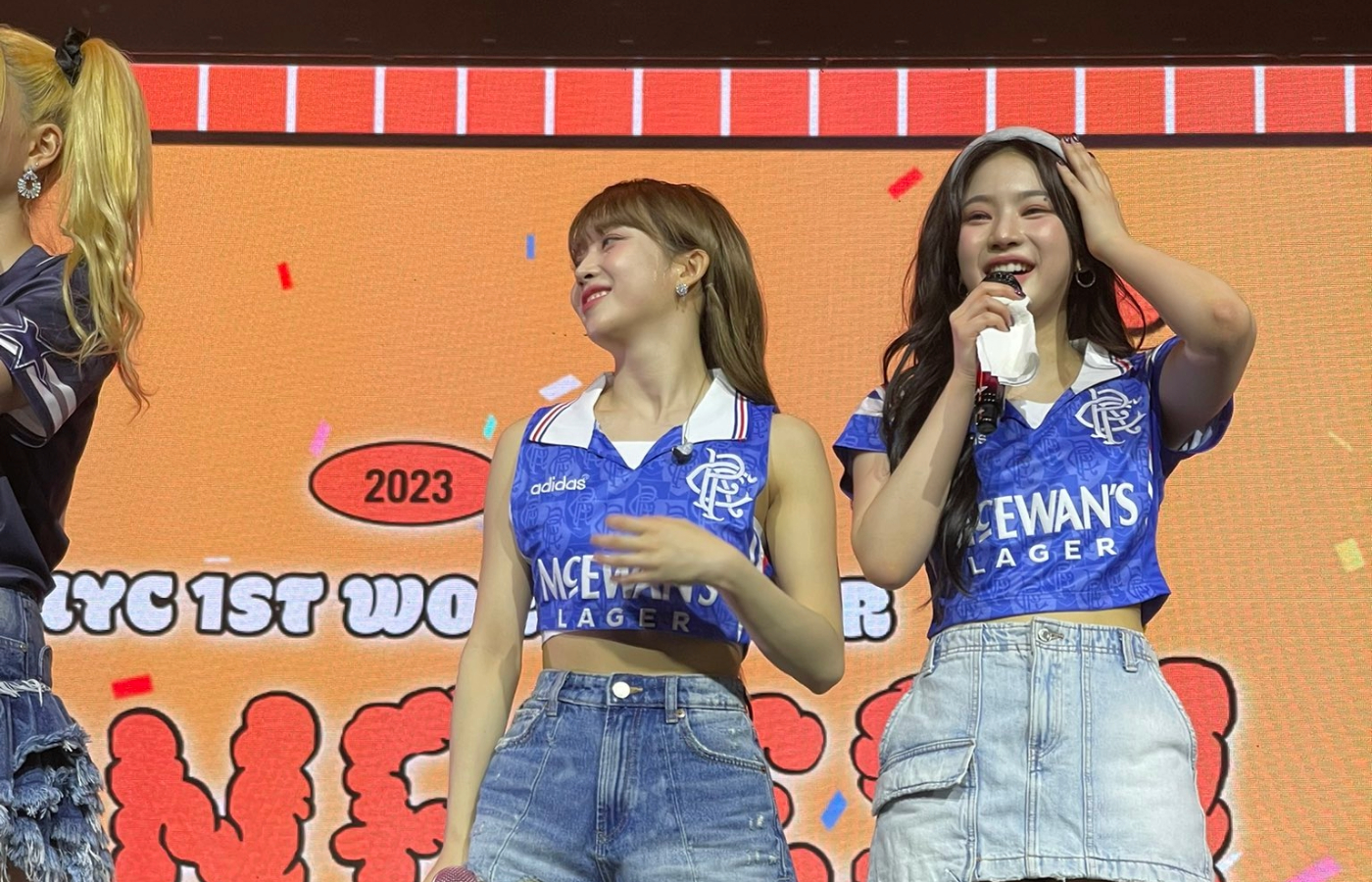 K-pop group STAYC greet fans at Ibrox after Rangers kit mix-up | STV News