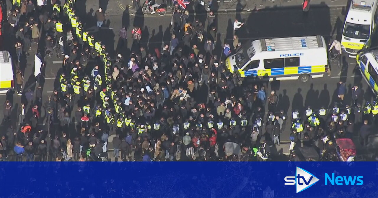 Over 80 far-right protestors arrested during demonstration against Pro ...
