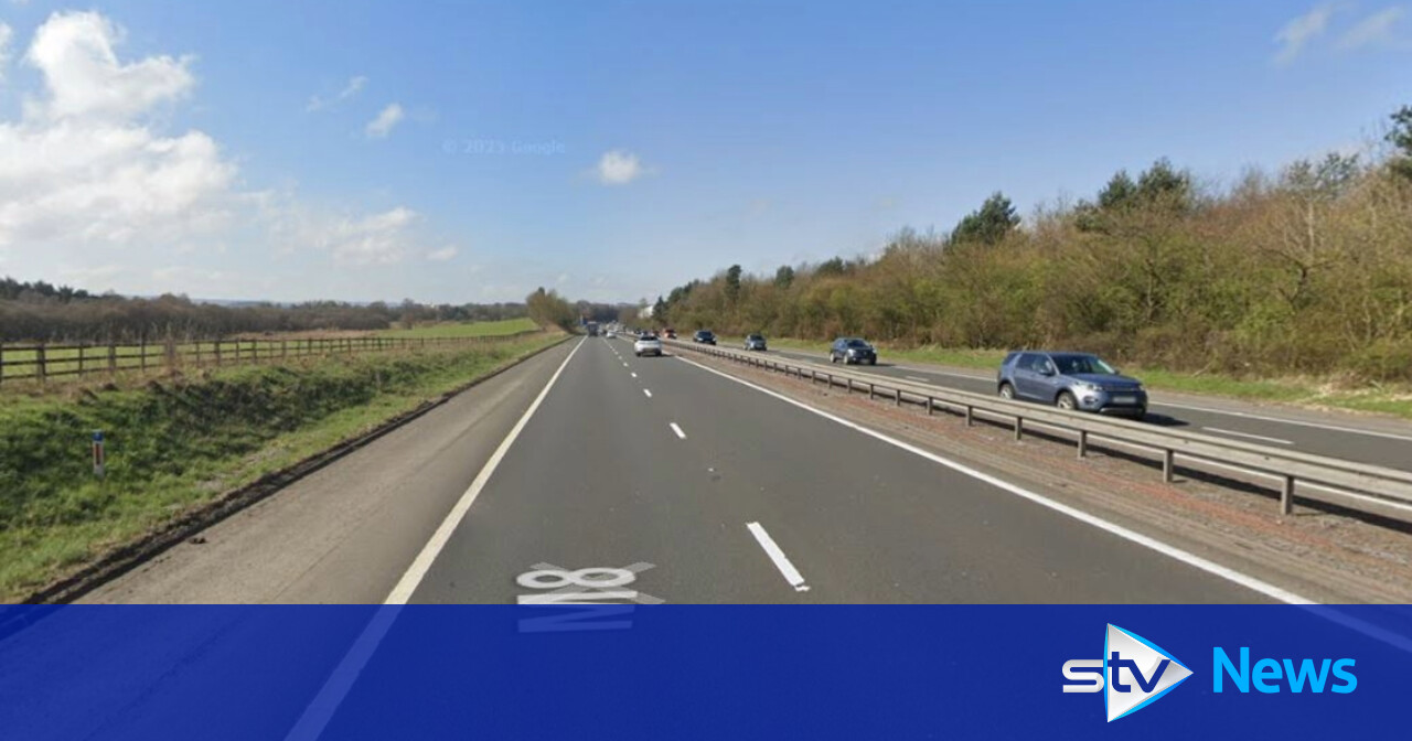 Collision blocks M8 carriageway near Bathgate in West Lothian as traffic tails back | STV News
