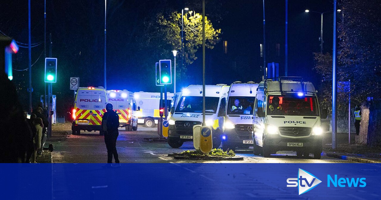 Riot police deployed as youths launch fireworks and petrol bombs at ...