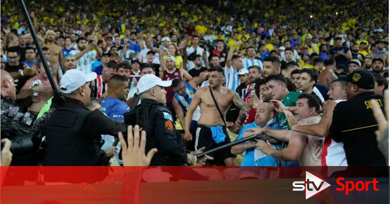 Crowd trouble at Maracana mars famous Argentina victory against Brazil ...
