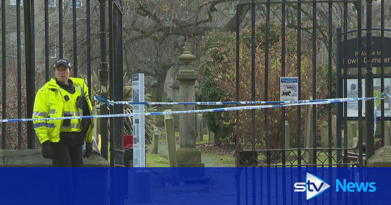 Police Scotland probe 'unexplained death' after body found in Dundee graveyard | STV News