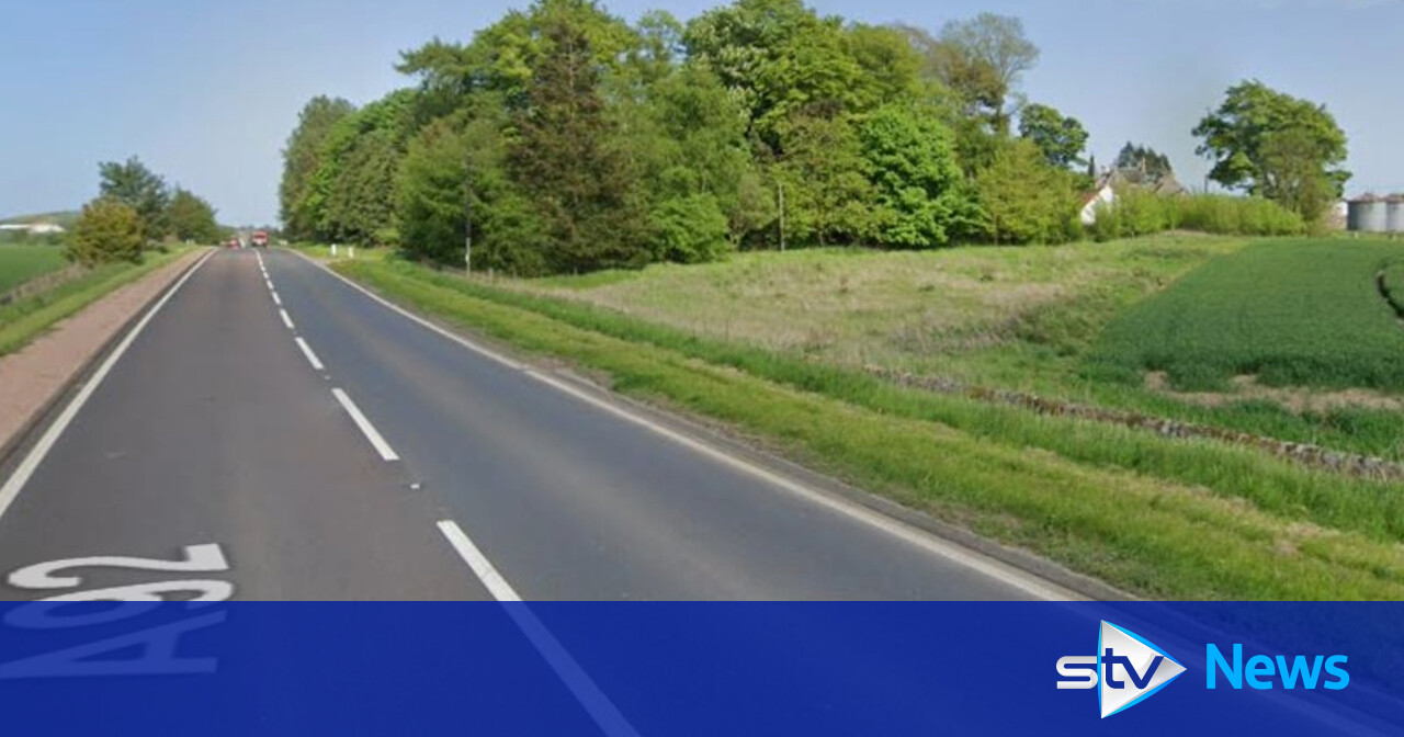 Woman taken to hospital and A92 closed after crash near Luthrie | STV News