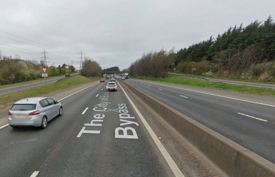 Woman dies and two in hospital after crash between car and two lorries on busy Edinburgh bypass ...