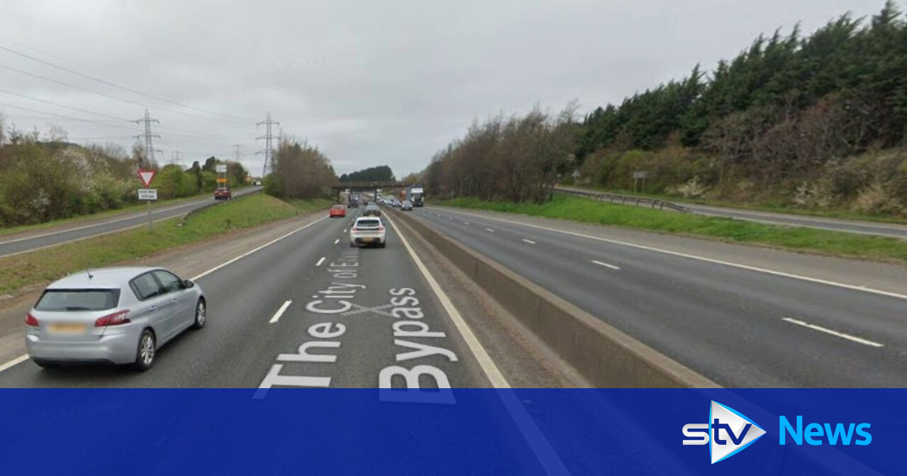 Woman dies and two in hospital after crash between car and two lorries on busy Edinburgh bypass ...