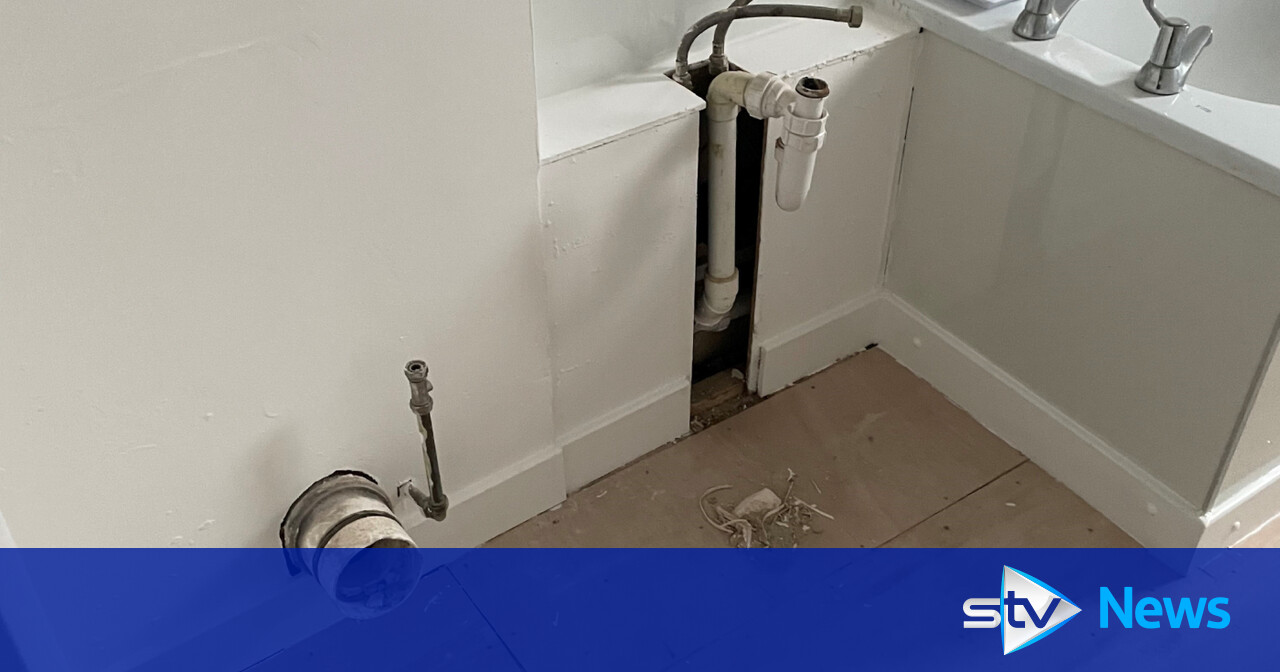 Family forced to flee mouldy flat in Aberdeen return to find no toilet ...