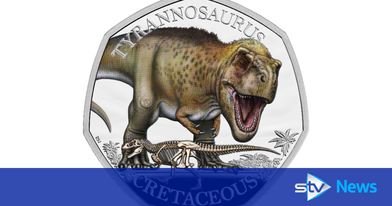 Dinosaur-themed collectable coins unveiled by the Royal Mint | STV News