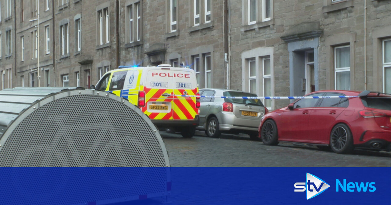 Man taken to hospital after 'falling from flat' in Dundee as Morgan Street sealed off | STV News