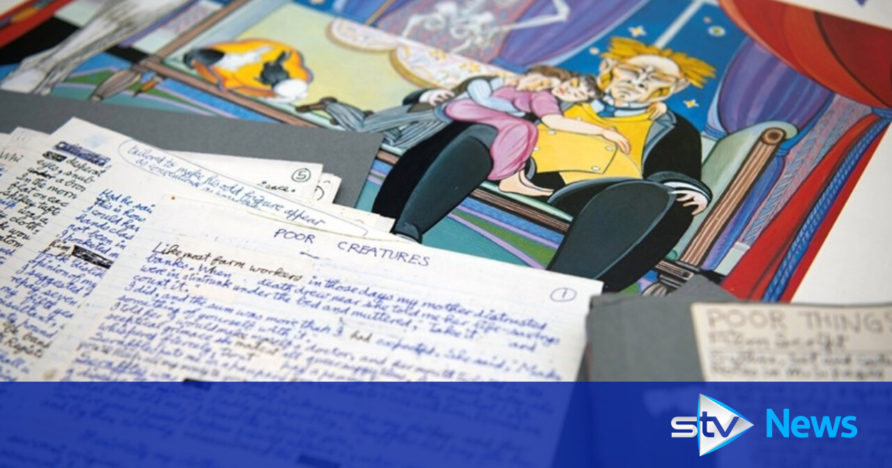 Final part of Alasdair Gray archive joins Poor Things at National Library of Scotland in ...