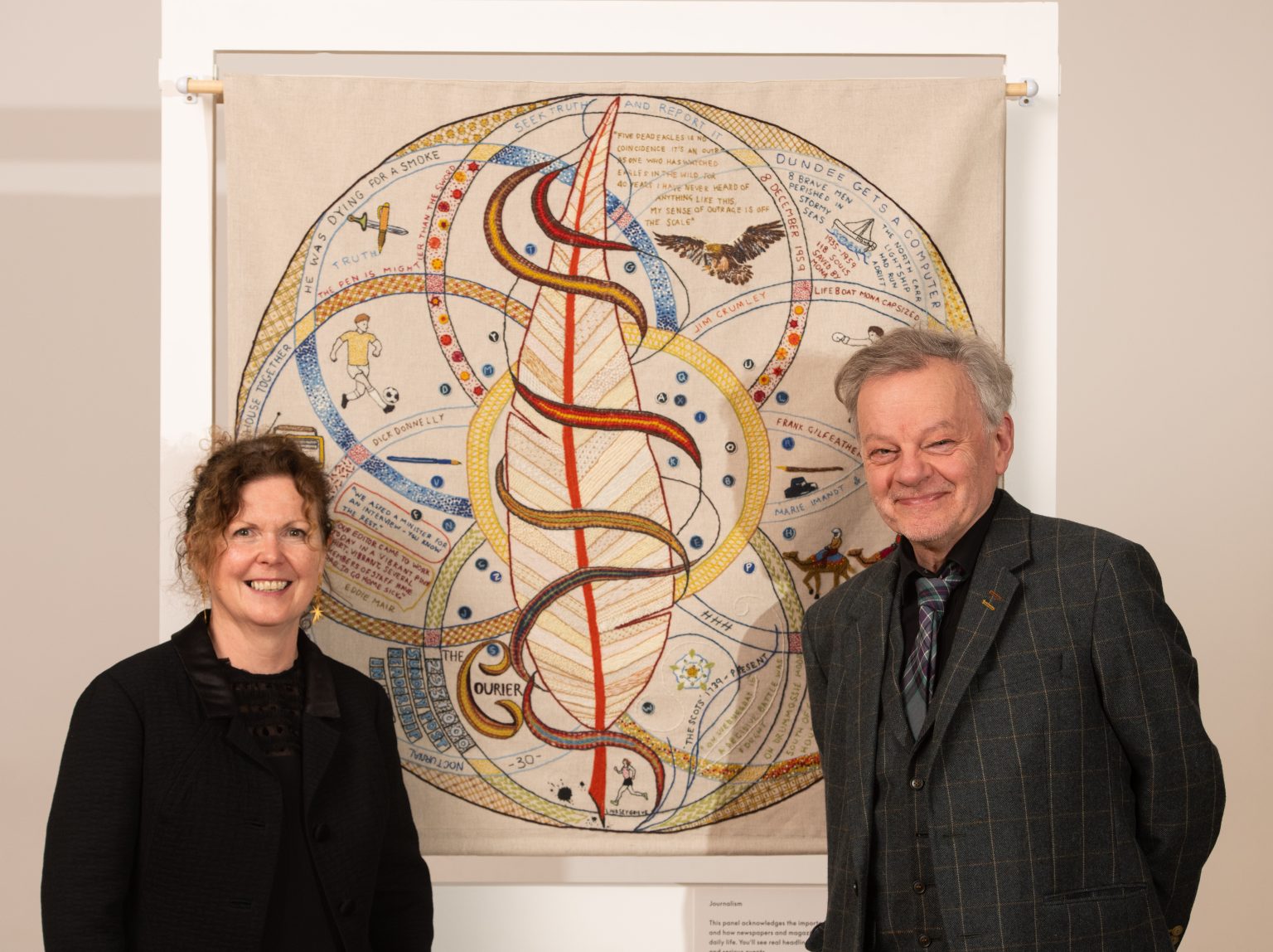 Community-created tapestry illustrating Dundee's historic heritage goes ...