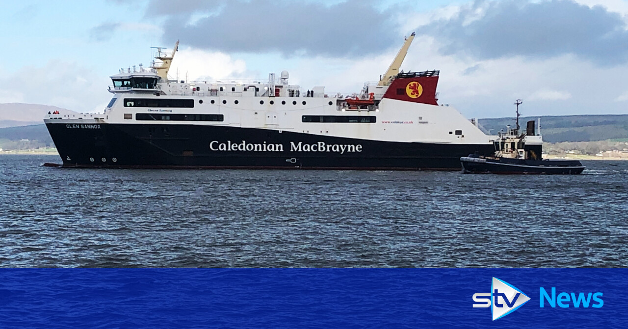 New CalMac ferry MV Glen Sannox sets sail in first sea trial after six ...