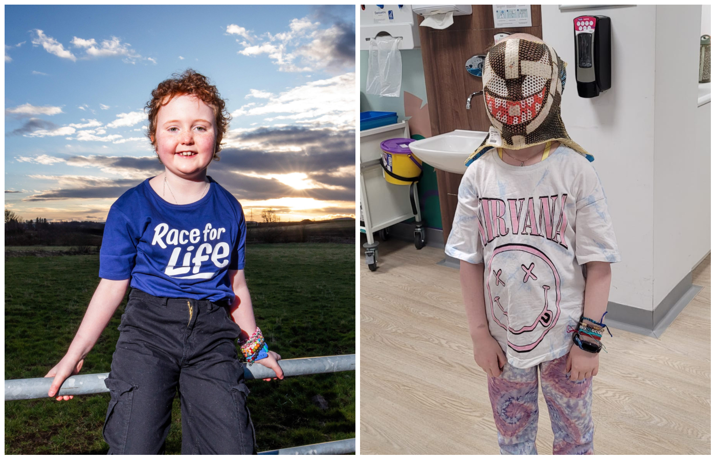 Scots child cancer patient painted radiotherapy mask like favourite ...