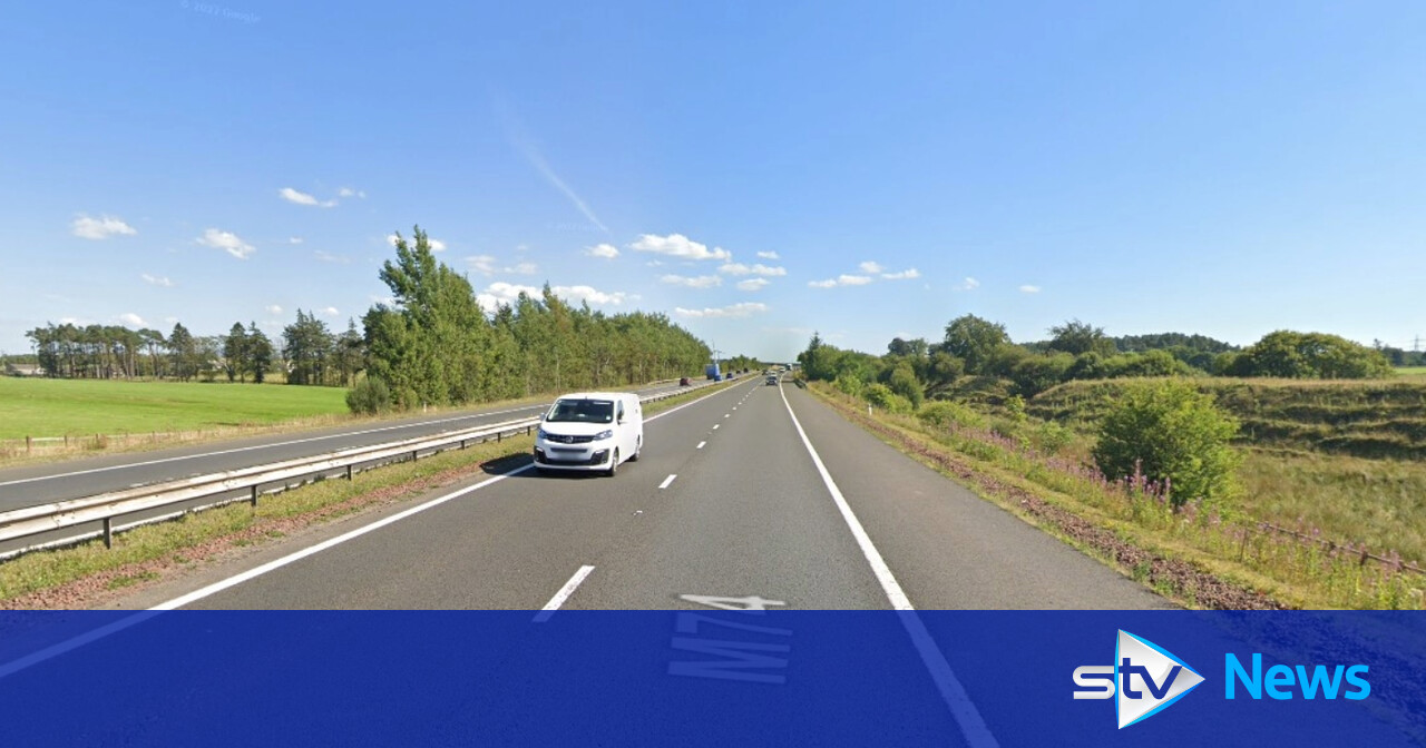 M74 closed for hours due to rush hour crash and debris on the road ...