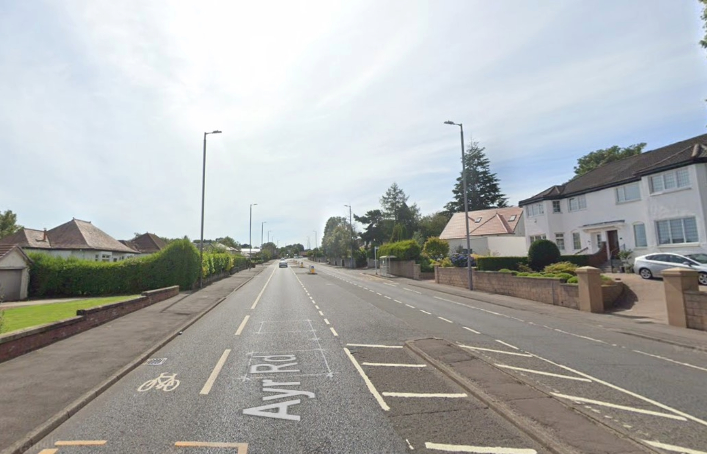 Ayr Road in Newton Mearns closed for hours following crash involving ...