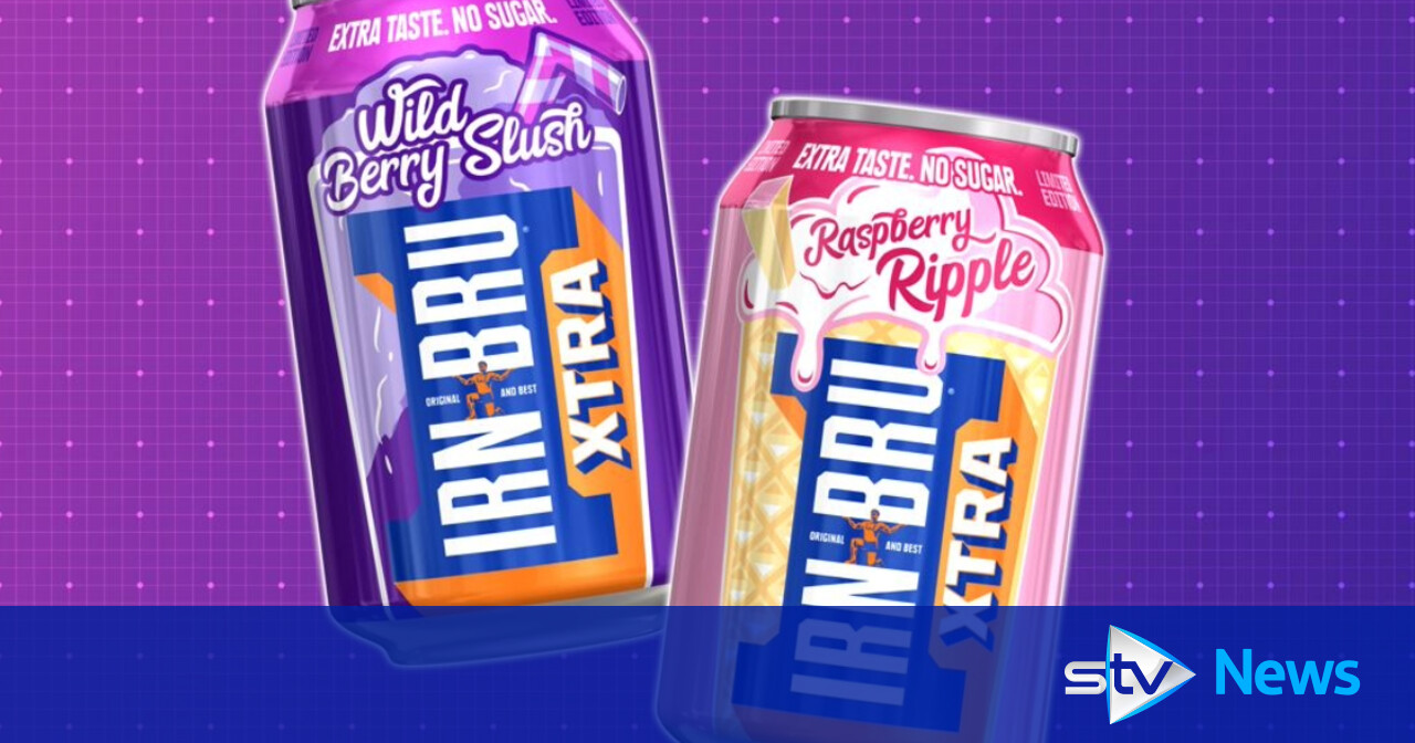 'Retro-inspired' limited edition Irn-Bru flavours Raspberry Ripple and Wild Berry Slush hit the ...